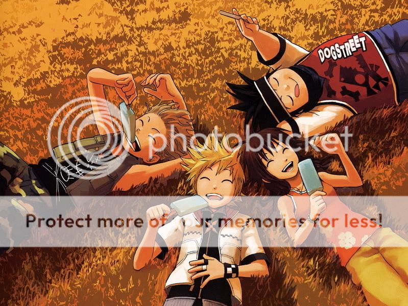 Hayner, Roxas, Olette, and Pence | Kingdom hearts wallpaper, Kingdom ...